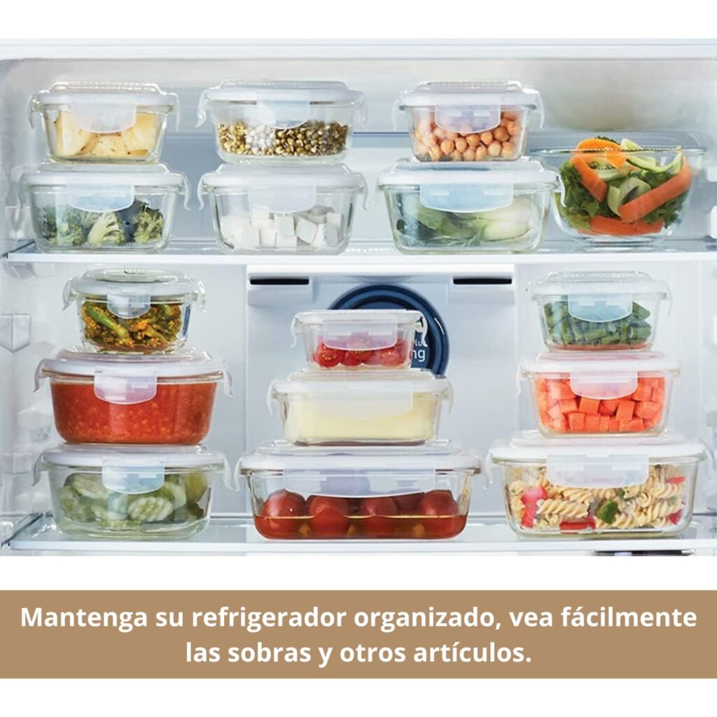 Taper de Vidrio Hermético con Divisiones 700ml – Tienda PENTHA