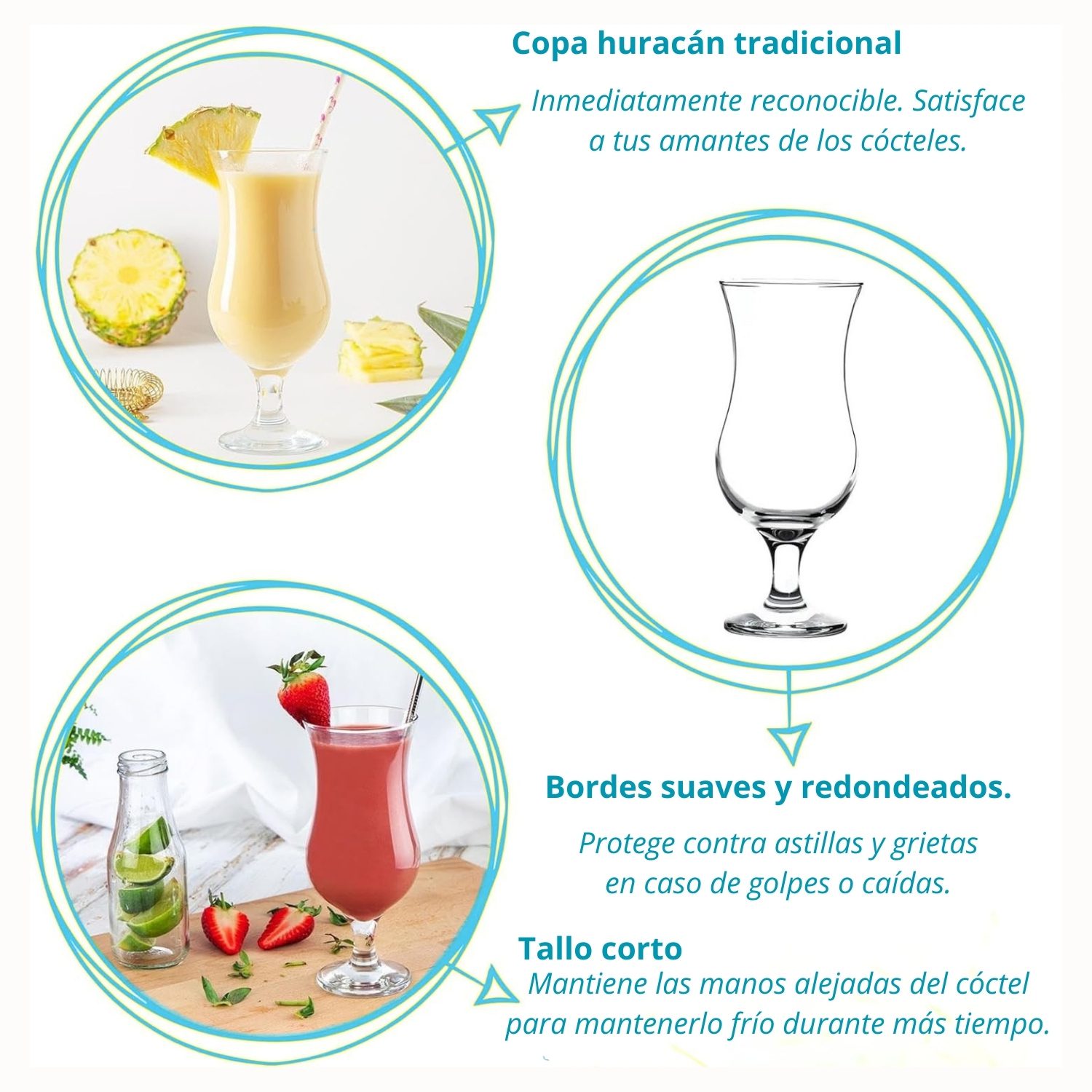 Copa para Coctel Huracán 335ml Set de Copas Windsor Nadir – Tienda PENTHA