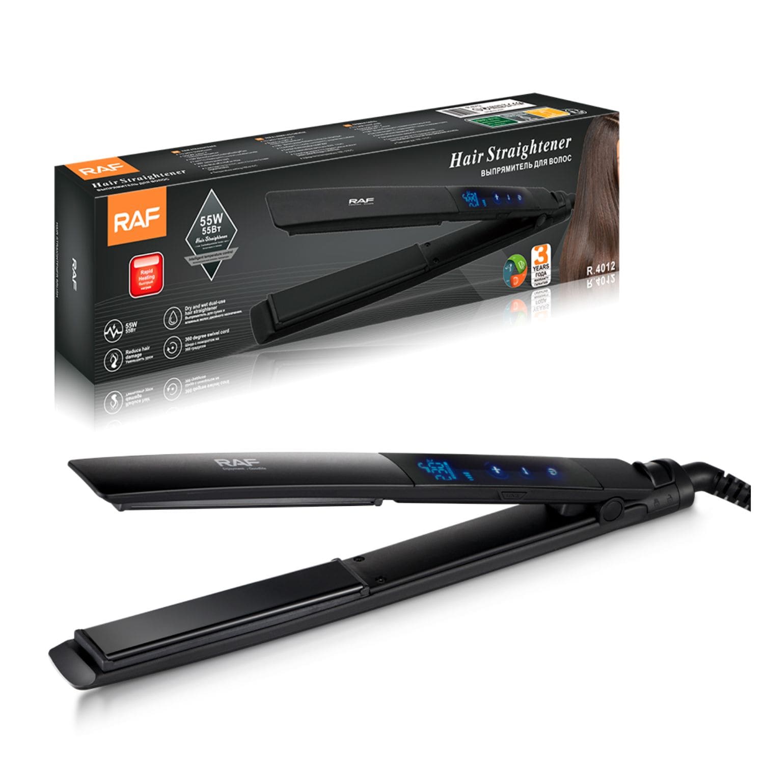 Plancha Alisadora con Pantalla LED RAF 4012 – Tienda PENTHA