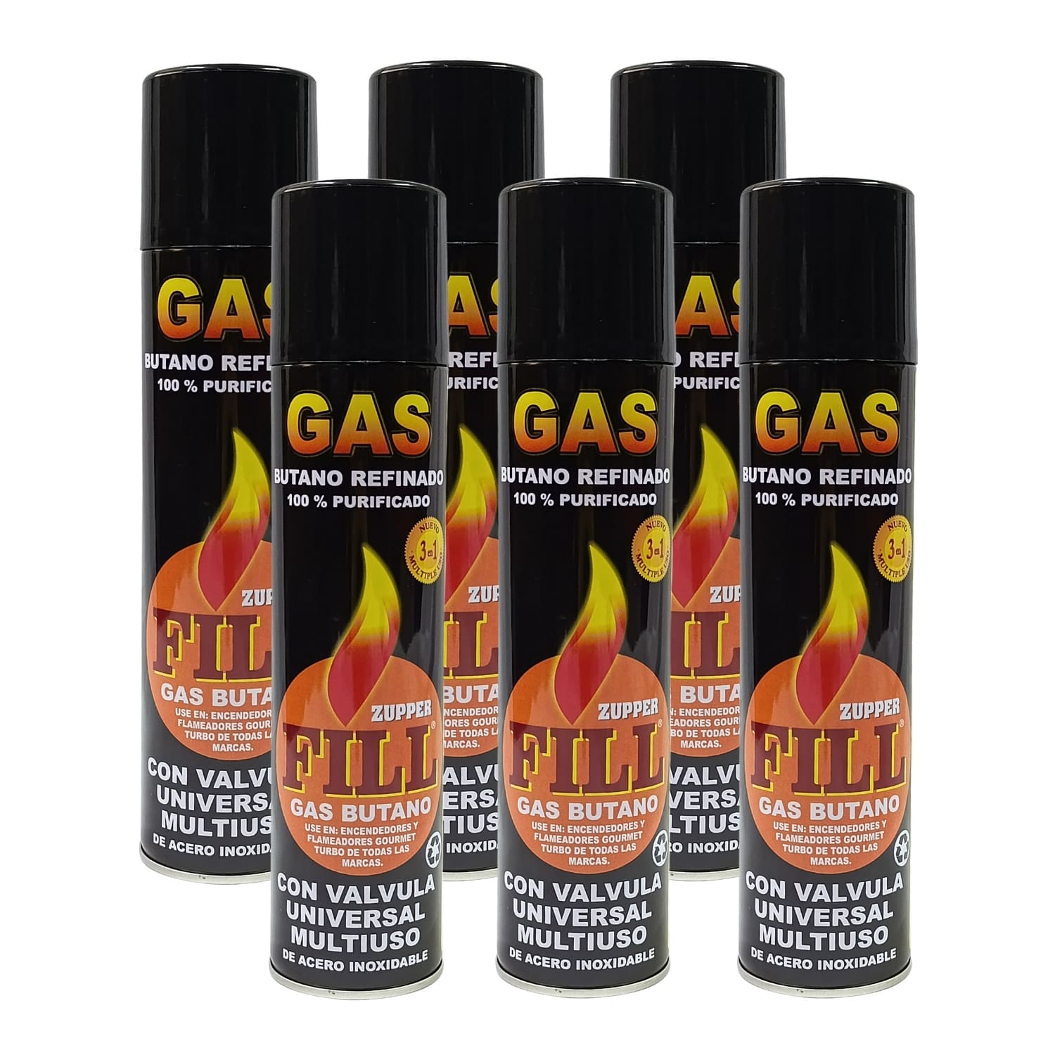 Cartucho de Gas Butano Fill 500ml 6 Unidades – Tienda PENTHA