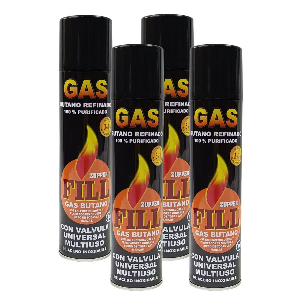 Cartucho de Gas Butano Fill 500ml 4 Unidades – Tienda PENTHA